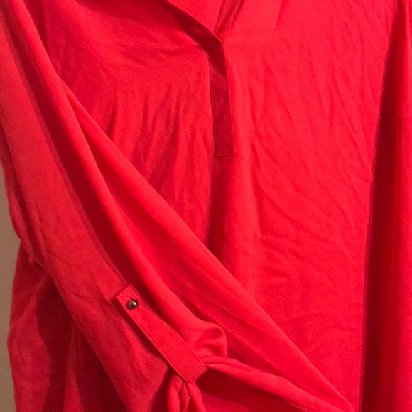 DR2 | Tops | Red Flowing Shirt | Poshmark